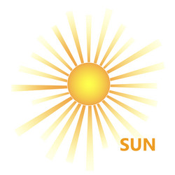 Good morning sun sunshine symbol with happy Vector Image