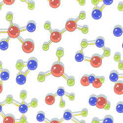 Molecule pattern molecular structure seamless Vector Image