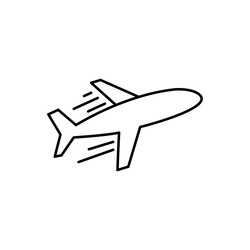 Plane icon design template Royalty Free Vector Image