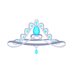 Fashion tiara cartoon Royalty Free Vector Image