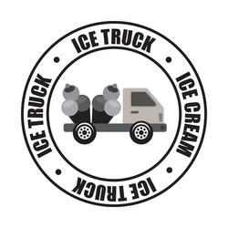 Ice truck Royalty Free Vector Image - VectorStock