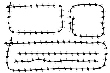 Barbwire Rectangle Vector Images (14)