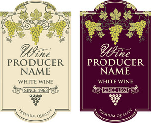 Wine labels Royalty Free Vector Image - VectorStock