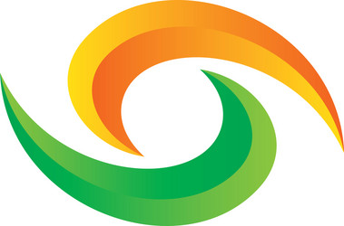 Abstract 3d swirl logo image Royalty Free Vector Image