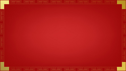 Red background and golden border with space lunar Vector Image