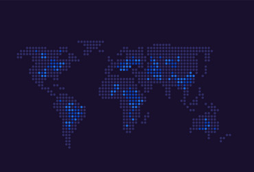 Map infographic chart design element for dark Vector Image
