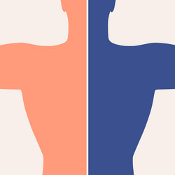 Human torso as dermatologist icon Royalty Free Vector Image