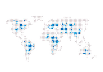 Map infographic chart design element for dark Vector Image