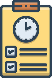 Timesheet Royalty Free Vector Image - VectorStock