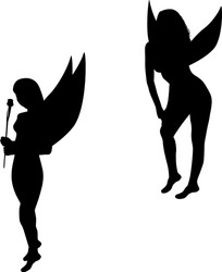 Forest fairy or elf Royalty Free Vector Image - VectorStock