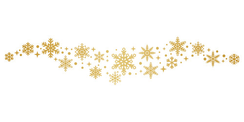 Gold snowflake clip art elements elegant gradient Vector Image