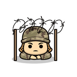 Cute soldier army Royalty Free Vector Image - VectorStock
