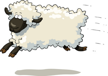 Sheep Running Vector Images (over 530)