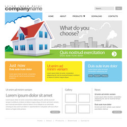 Gray website template 960 grid Royalty Free Vector Image