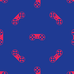 Red game controller or joystick for game console Vector Image