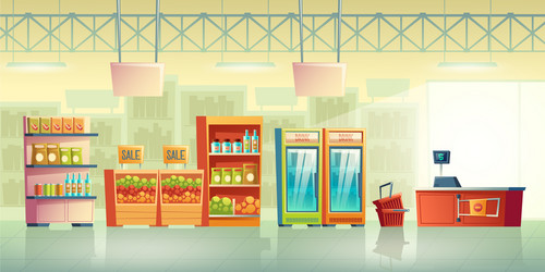 Supermarket Cartoon Vector Images (over 16,000)