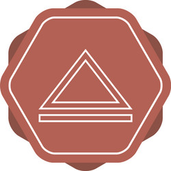 Beautiful arrow pointing up line icon Royalty Free Vector