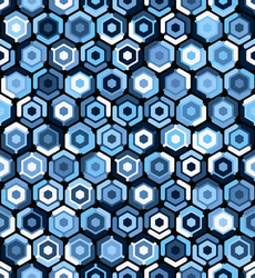 Honeycomb seamless pattern repeated overlap Vector Image