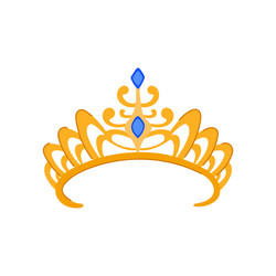 Jewelry tiara cartoon Royalty Free Vector Image