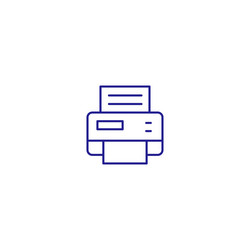 Large printer icon symbol on white background Vector Image