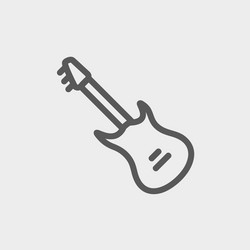 Electric guitar icon Royalty Free Vector Image