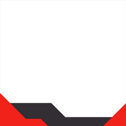 Black and red geometric footer Royalty Free Vector Image