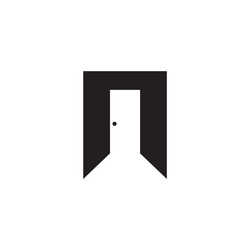 Open vault logo design template Royalty Free Vector Image