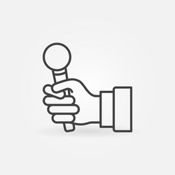 Hand Holding Mic Vector Images (over 590)