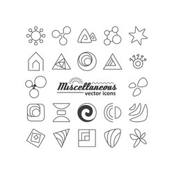Miscellaneous symbols Royalty Free Vector Image