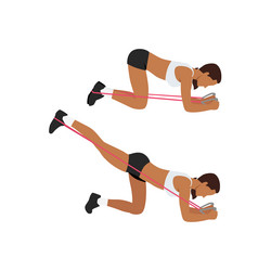 Glute Kickback Vector Images (24)