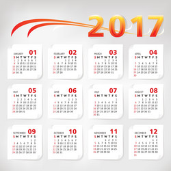 Calendar for 2024 isolated on a white background Vector Image