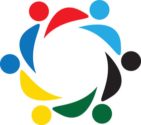 Community people organization logo icon template Vector Image