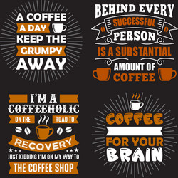 Coffee is my fuel Royalty Free Vector Image - VectorStock