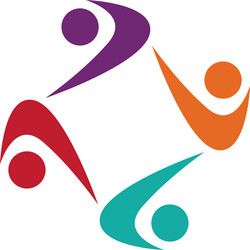 Community people organization logo icon template Vector Image