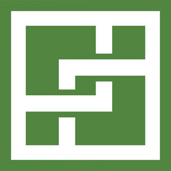 Square finance sign logo Royalty Free Vector Image