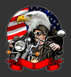 American Biker Vector Images (over 1,300)