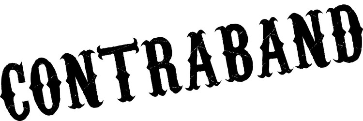 Contraband rubber stamp Royalty Free Vector Image