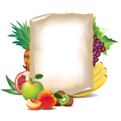 Paper food background Royalty Free Vector Image
