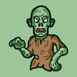 Fat zombie Royalty Free Vector Image - VectorStock