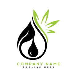 Cannabis logo cbd design image Royalty Free Vector Image