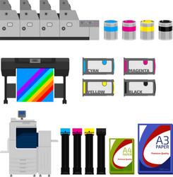 Icons print Royalty Free Vector Image - VectorStock