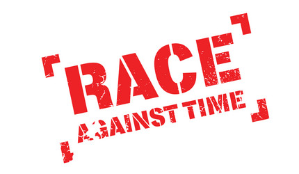 Race against time rubber stamp Royalty Free Vector Image