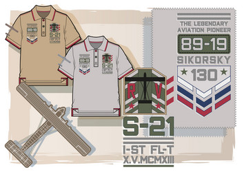 Set comprised chevron embroidery and prints Vector Image