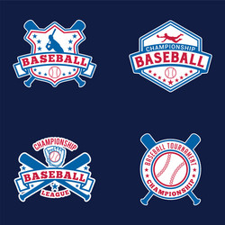 Baseball Symbols with Heraldry Elements and Tribal Vector Image Vector ...