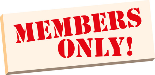 Members Only Sign Vector Images (over 1,100)