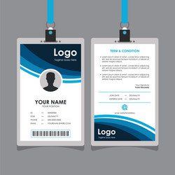 Blue Curve Id Card Vector Images (over 130)