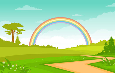 Rainbow Land Background Vector Images (over 8,500)