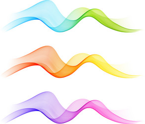 Abstract two color waves Royalty Free Vector Image