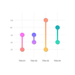 Circle gradient dot infographic chart design Vector Image