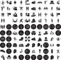 Online study skills black concept icon Royalty Free Vector